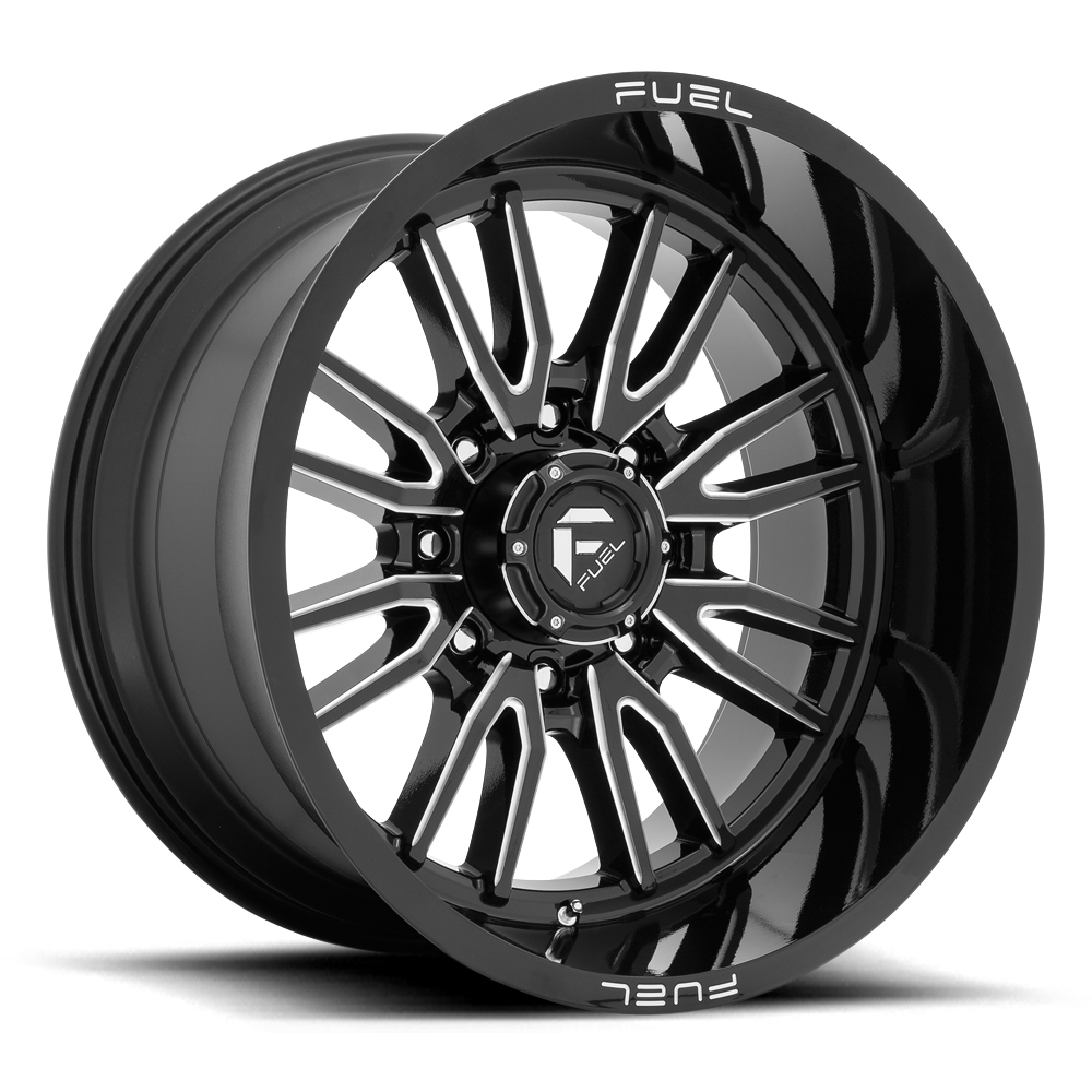 Set 4 20" Fuel D761 Clash 20x10 8x180 Gloss Black Milled Wheels -18mm ...