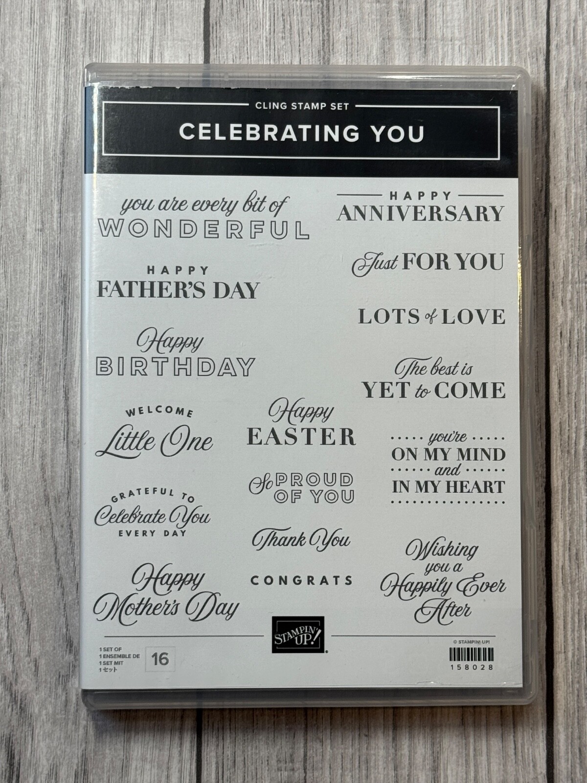 Stampin' Up! CELEBRATING YOU Stamp Set Birthday Anniversary Mothers ...