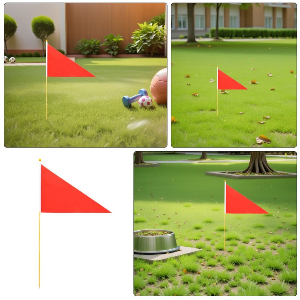 20Pcs Lawn Marking Flags: High Visibility Safety Flags - Survey ...