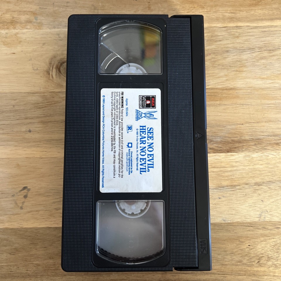 See No Evil, Hear No Evil (VHS, 1993, Closed Captioned) 43396702233| eBay