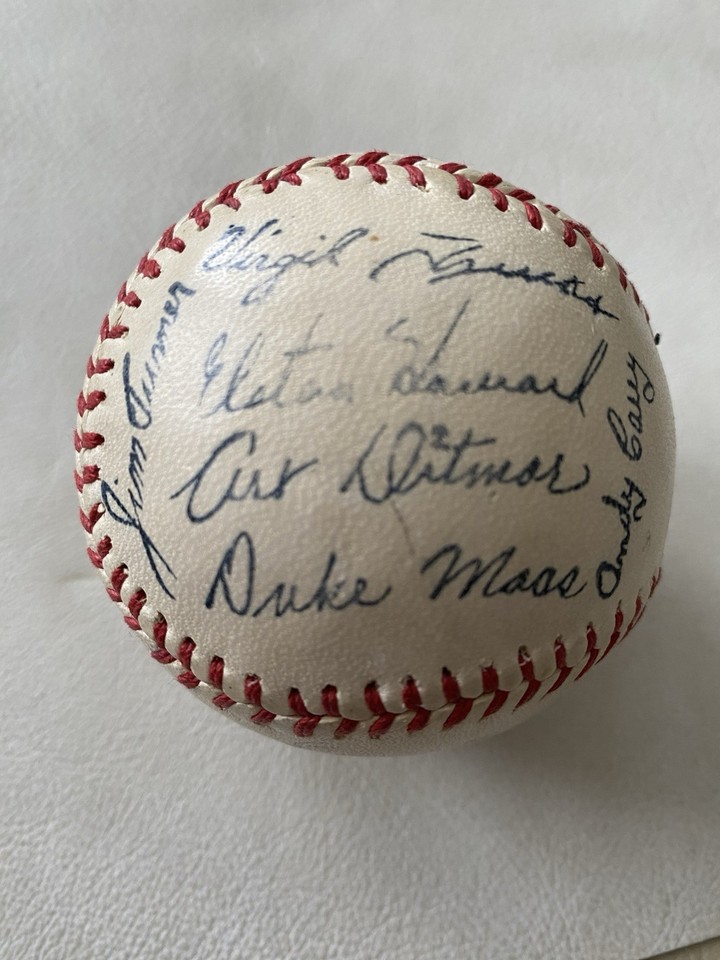 1957 Milwaukee Braves World Series Clubhouse Signed Team Baseball | eBay
