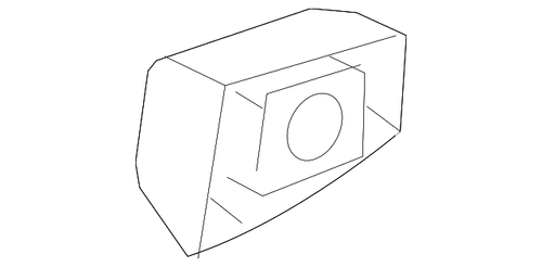 Genuine Honda 2012-2016 Honda - Cover Front Base (Hole) 72144-TR0-A01 ...