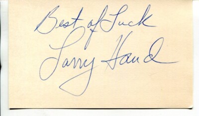 football NFL Detroit Lions LARRY HAND signed AUTOGRAPH 3361 | eBay
