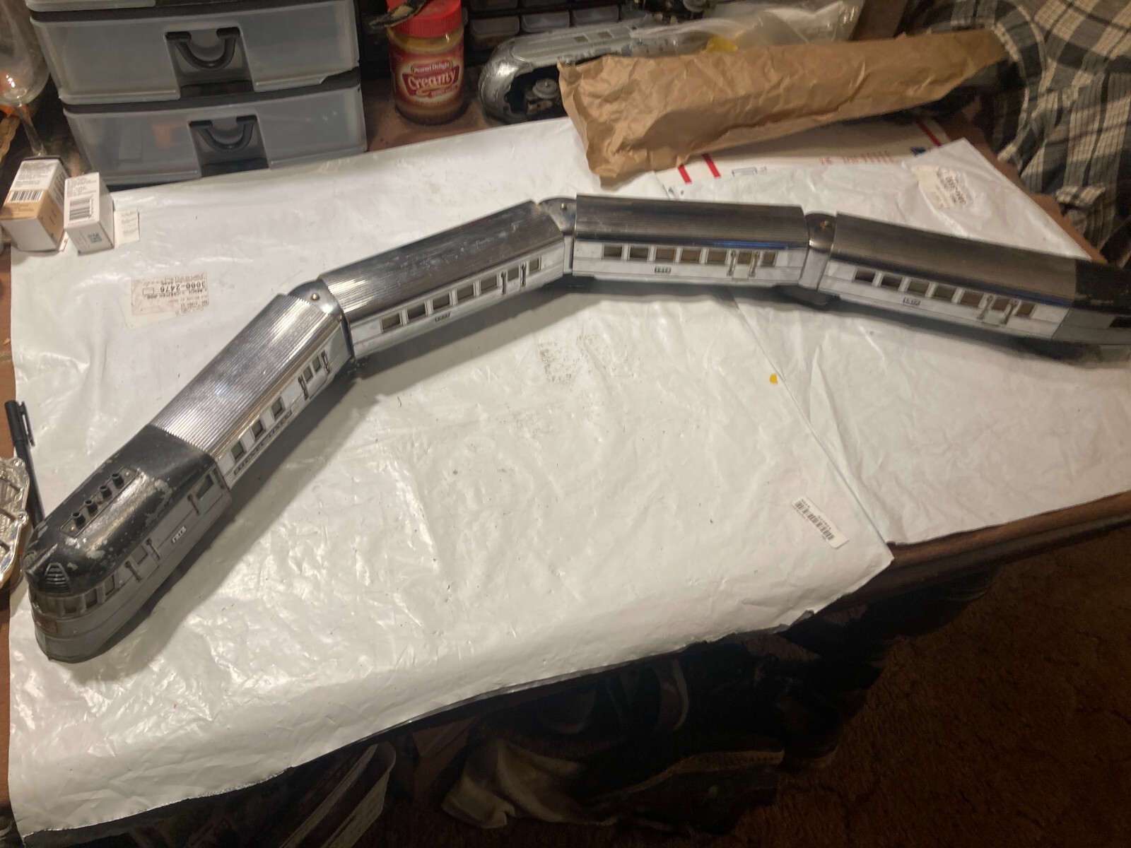 ORIG 1935-41 PREWAR LIONEL 616, 617, 618 FLYING YANKEE BL. TOP ...