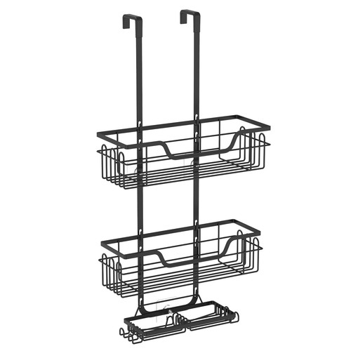 Over The Door Shower Caddy Metal 3 Tier Shower Hanging Organizer Shelf ...