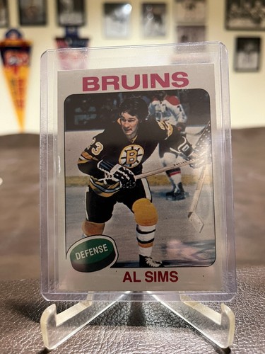 Al Sims 1975 Topps #136 Boston Bruins | eBay