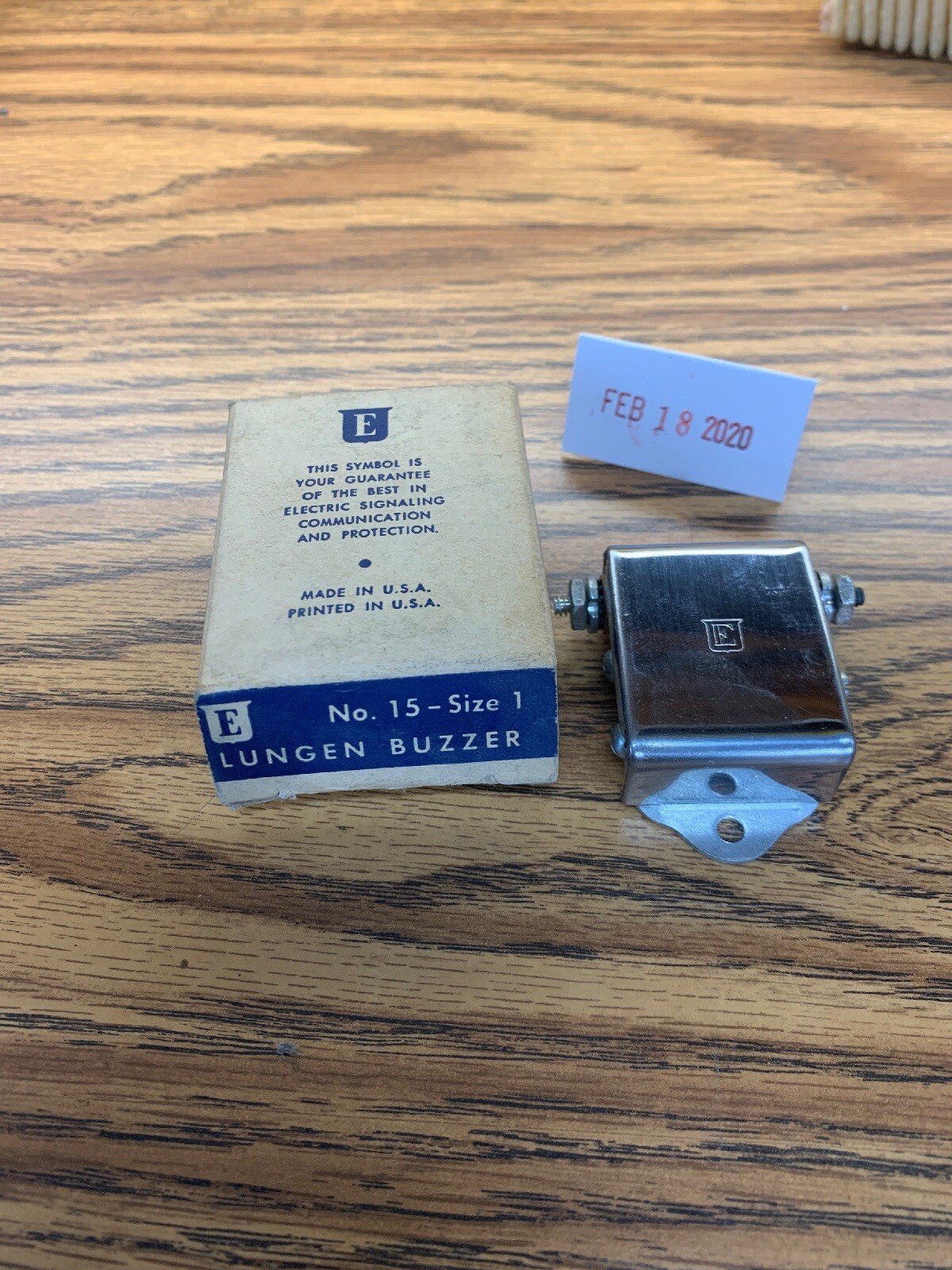 Edwards Signaling Co Lungen Signal Alarm Buzzer Size 1 No. 15 | eBay