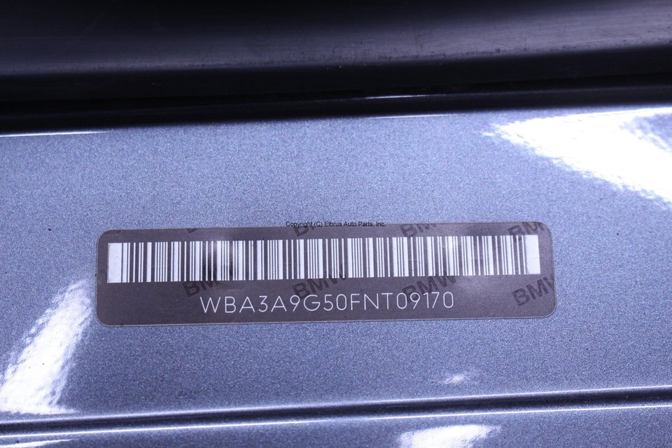 BMW 335i F30 12 13 14 15 REAR TRUNK DECK LID HATCH COVER CAMERA MINERAL ...