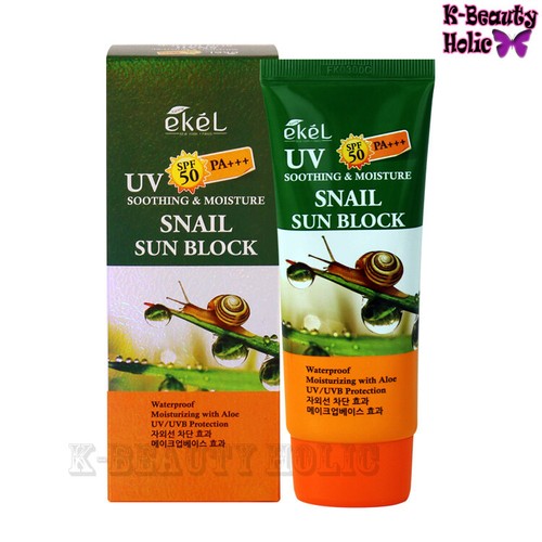 EKEL/UV Soothing & Moisture Snail SunBlock SPF50 PA+++ 70ml/Makeup ...