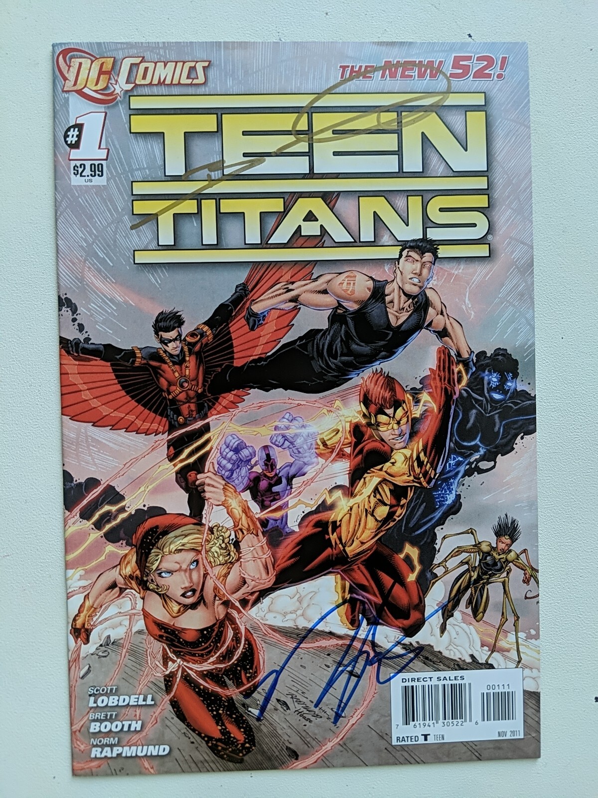 DC COMIC TEEN TITANS #1 THE NEW 52 2011 1ST APPEARANCE OF BUNKER ...