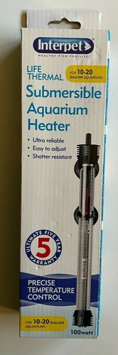 Interpet Life Thermal Submersible Aquarium Heater - For 10-20 gallon ...