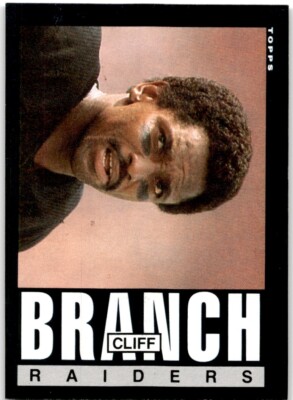 1985 Topps #286 Cliff Branch Los Angeles Raiders | eBay