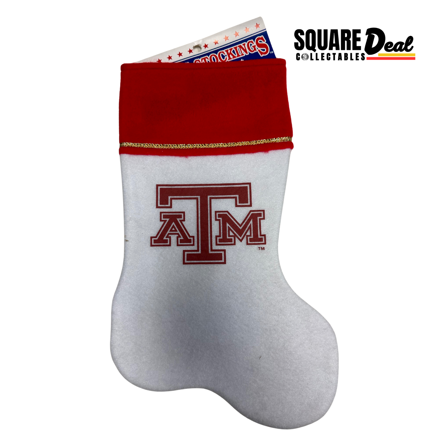 Texas ATM 14" Soft White Acrylic Team Logo Christmas Stocking | eBay