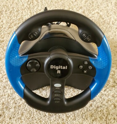 Universal Rumble Wheel Digital R Steering Controller for Gamecube, PS1 ...