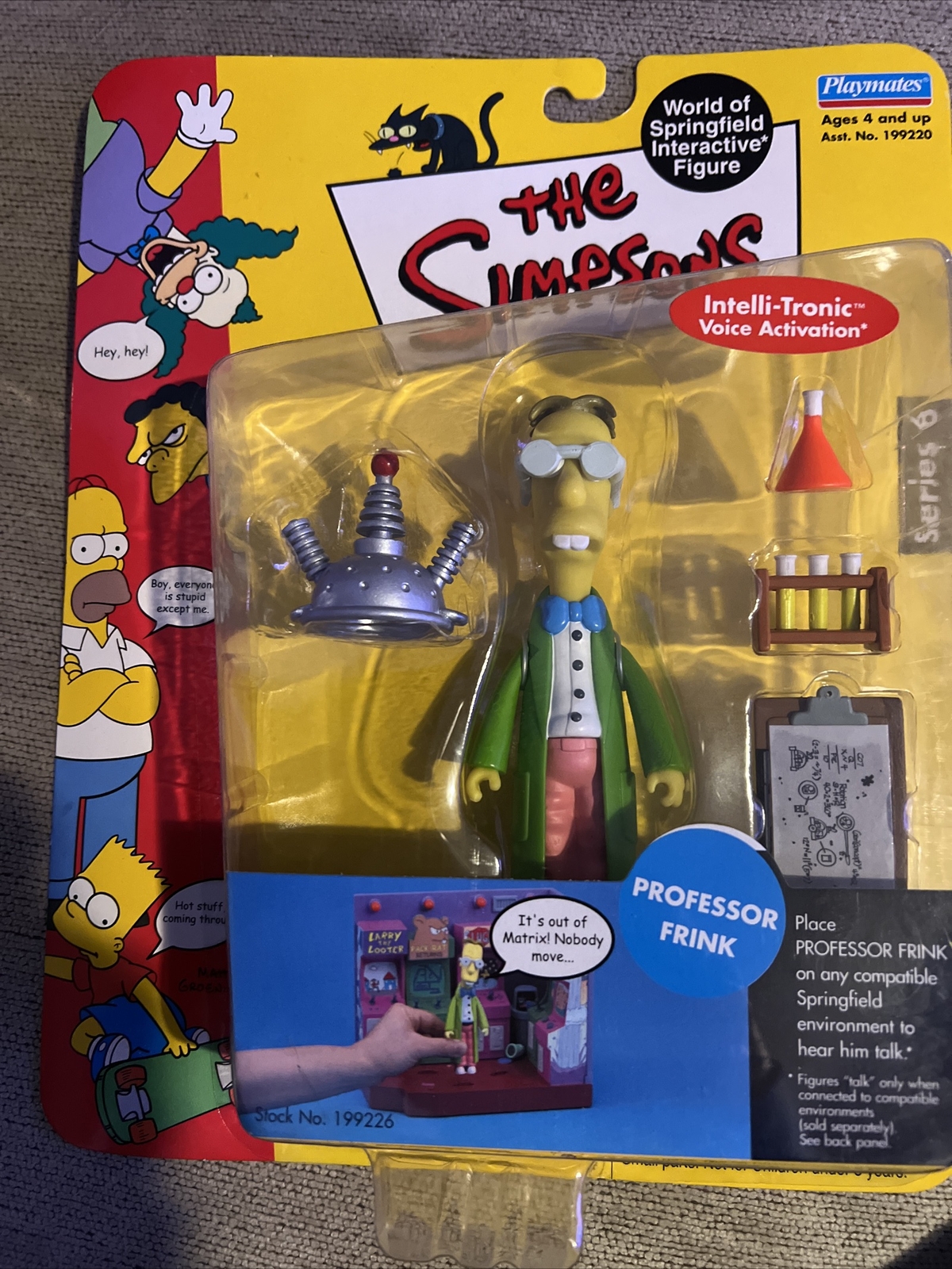 Playmates The Simpsons PROFESSOR FRINK Figure World of Springfield ...