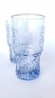Blue Textured Highball Glass, Vtg Indiana Glass 1960s, Aslak Style ...