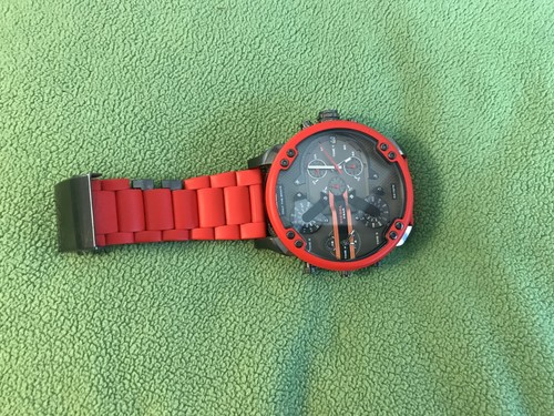 Diesel DZ7370 Mr. Daddy 2.0 Silicone Men's Watch - Red/Gray for sale ...