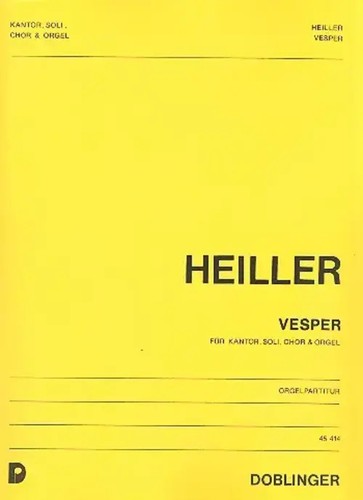Vesper | Anton Heiller | Einzelstimme | Doblinger Verlag | EAN ...