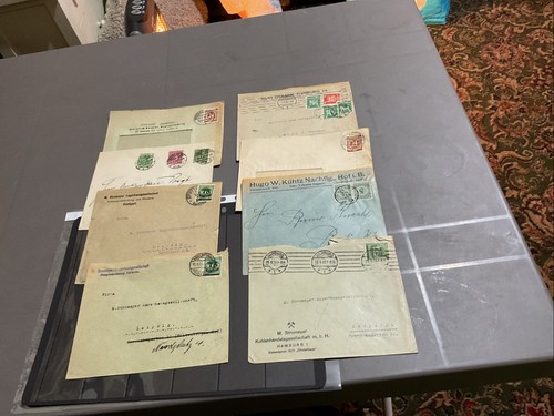 Germany X 8 Postal History Envelopes Circ 1922/46 | eBay