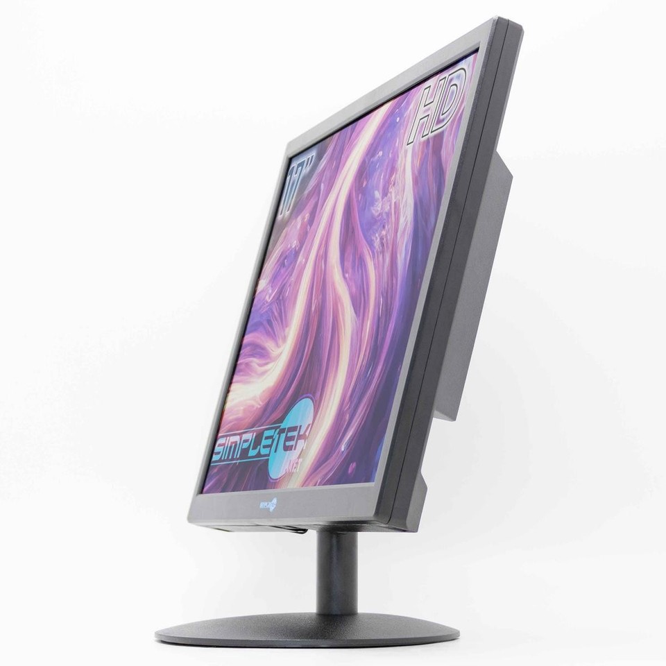 Monitor 17" Square 4:3 5:4 Pos Cassa Dvr HdmI VgA With Audio Screen Pc ...