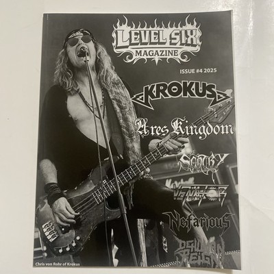 Heavy Metal Fanzine Level Six Magazine 2025 Arizona USA Krokus Thrash ...