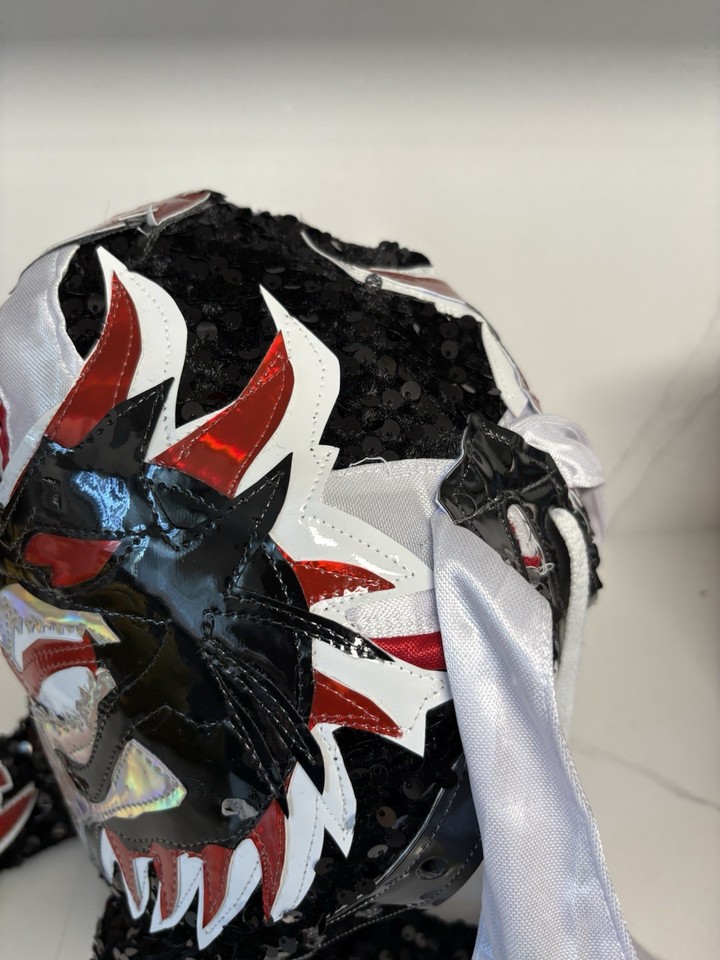 PENTAGON JR Mascara Luchador (Zebra) SEMI PRO Wrestling Mask ZERO MIEDO ...