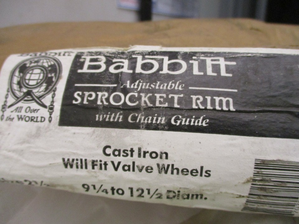 New other Babbitt Adjustable Sprocket Rim No. 2-1/2 A1105AES | eBay