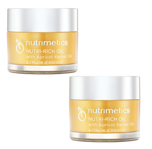 2 x Nutrimetics Nutri-Rich Oil with Apricot Kernel Oil 25ml new in box ...