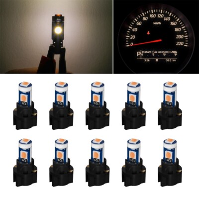 10X T5 3030 Yellow LED Gauge Cluster Dash Instrument Light Bulb W ...