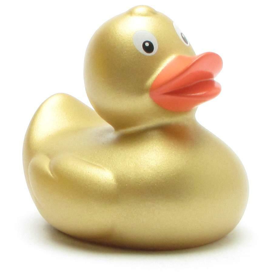 Rubber Duck Bath Duck gold 6 cm Ducky Rubber Duckie | eBay