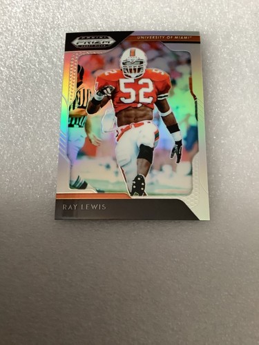 2019 Prizm Draft Picks SILVER PRIZM RAY LEWIS Football Card HOF RAVENS ...