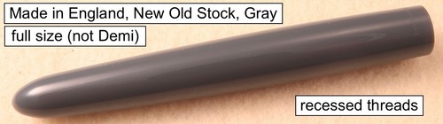 New Old Stock Parker 51 Barrel, Grey, England, c1950s, Recessed Threads ...