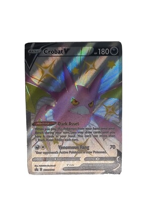 Pokémon TCG Crobat V SWSH Black Star Promos SWSH098 Holo Promo | eBay