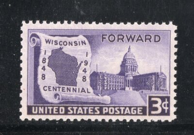 957 * WISCONSIN * US Postage Stamp MNH | eBay