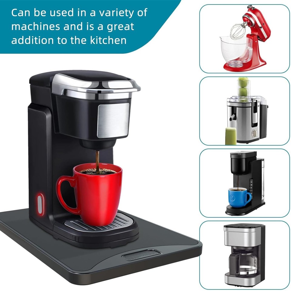 Appliance Rolling Tray, Coffee Maker Slider, coffee pull out tray ...