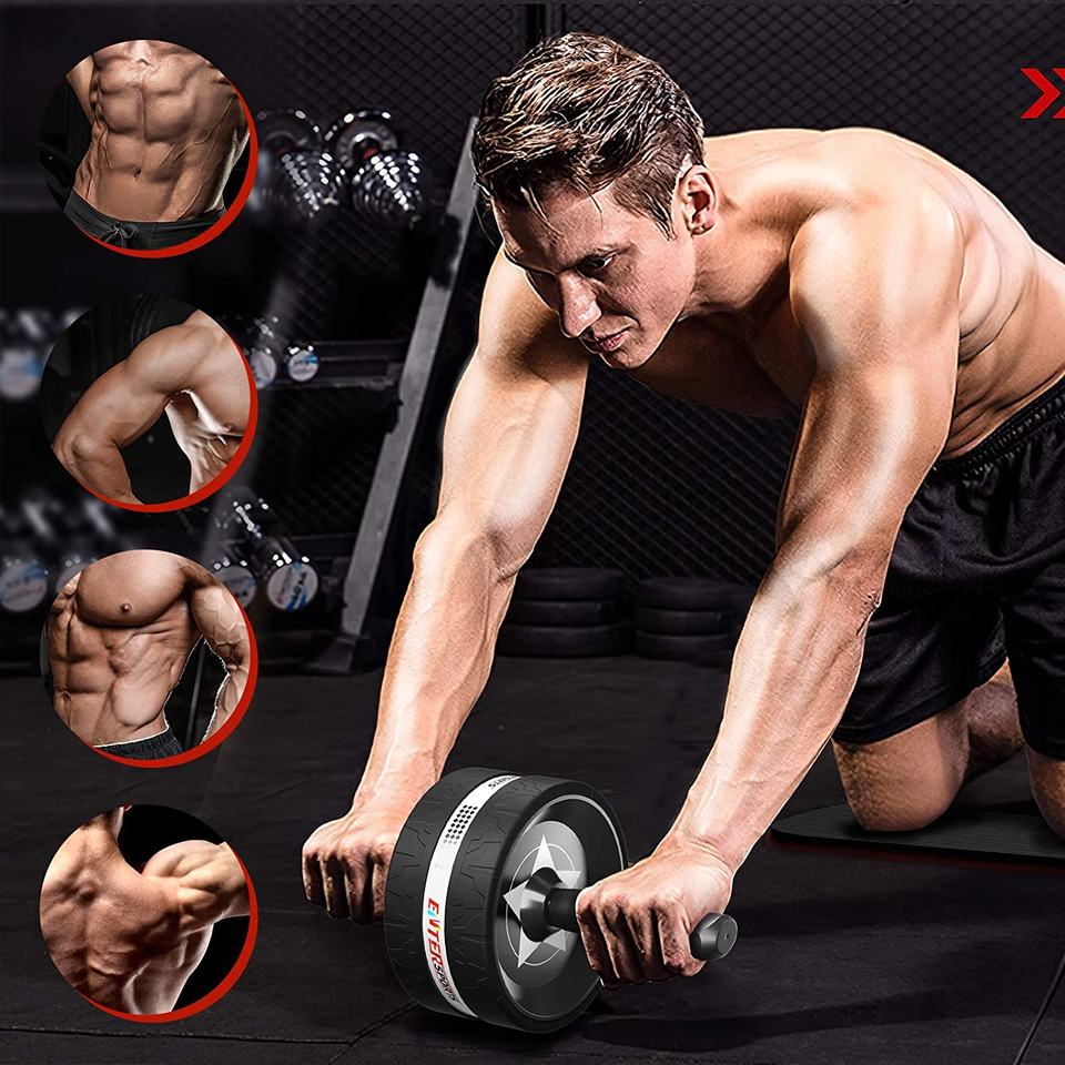 Ab Rollers Wheel Kit, Exercise Wheel Core Strength Training Abdominal ...