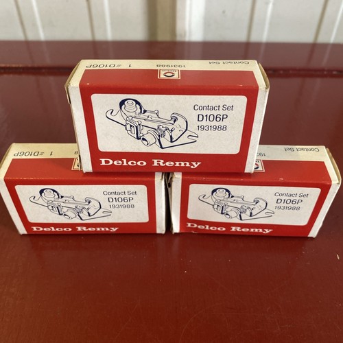 VINTAGE DELCO REMY CONTACT SET (3) D106P 1931988 | eBay