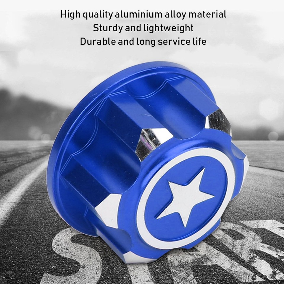(Mazarine)4PCS Aluminium Alloy Metal 17mm Hex Wheel Mount Nuts Set PL ...