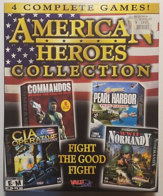 American Heroes 4 Games Collection Commandos/Pearl Harbor/CIA/WWII ...