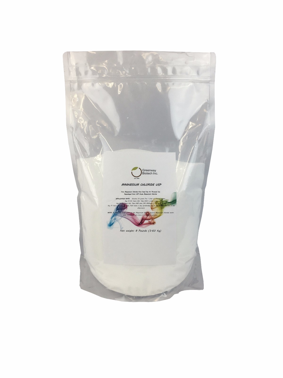 Magnesium Chloride Pharmaceutical Grade 100% Edible "Greenway Biotech ...