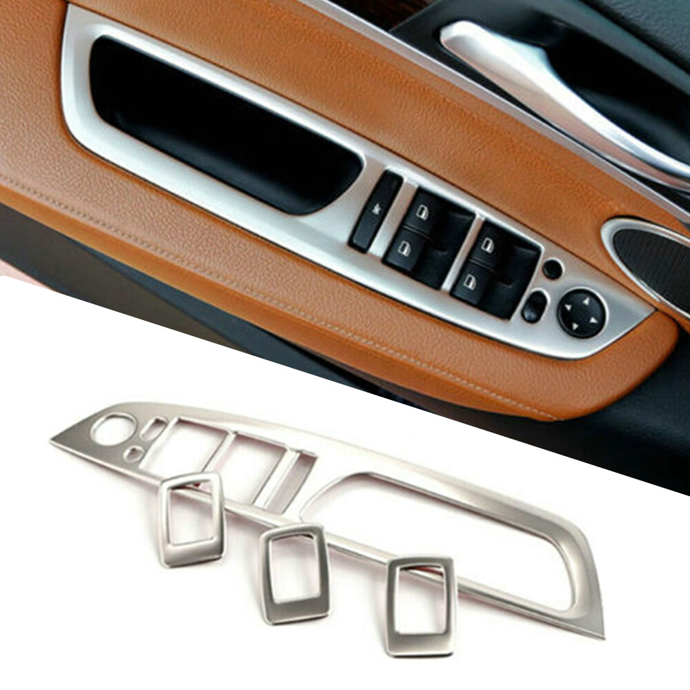 4Pcs/Kit Car Door Armrest Window Switch Covers For BMW X5 E71 X6 E70 ...