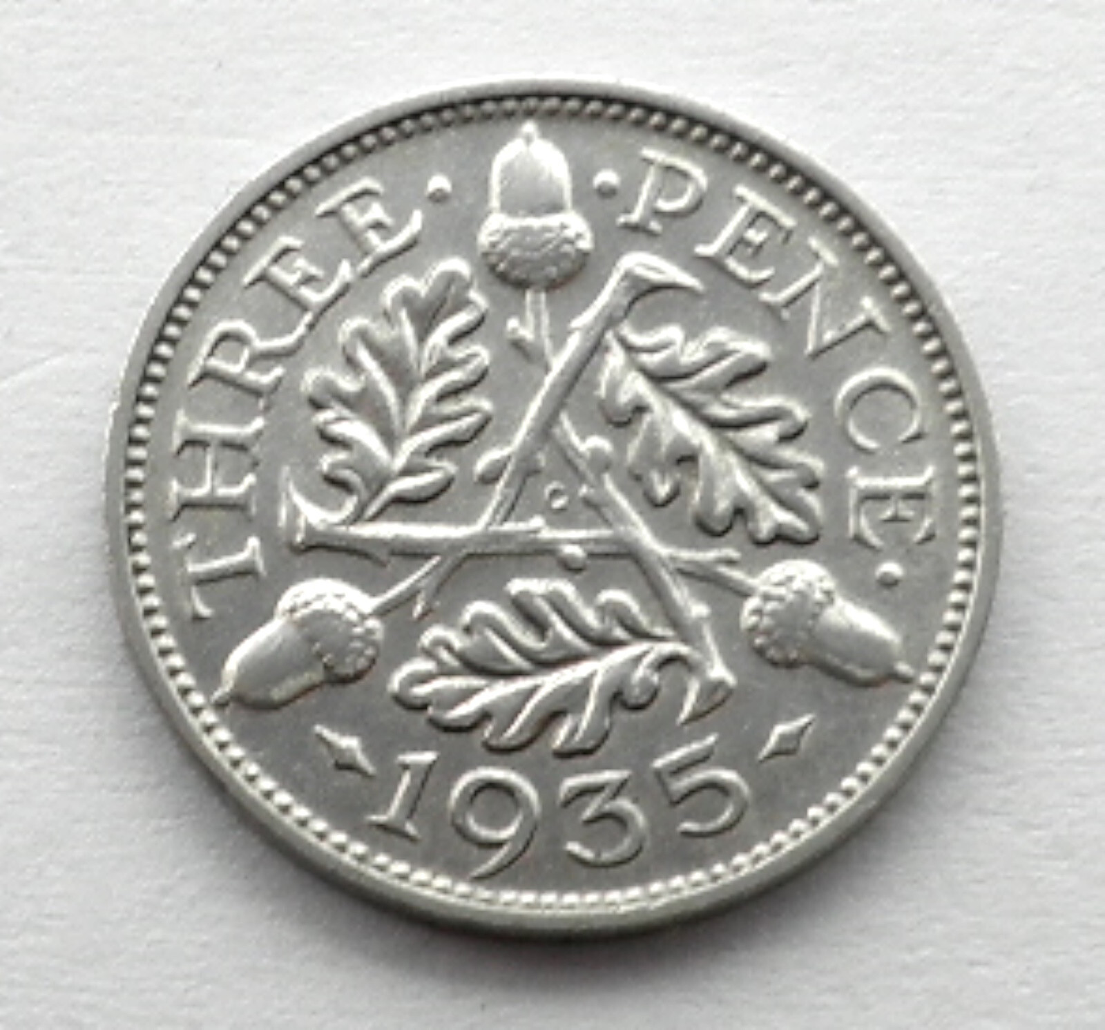 GREAT BRITAIN 3 PENCE 1935 Silver KM#831 George V. II1.5 | eBay