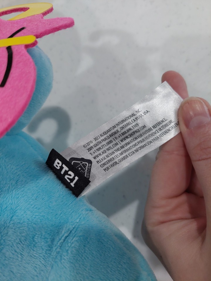 BT21 Friendly Koya BTS Yellow Bow Umbrella 13" Plush Stuffed Toy RM Rap ...