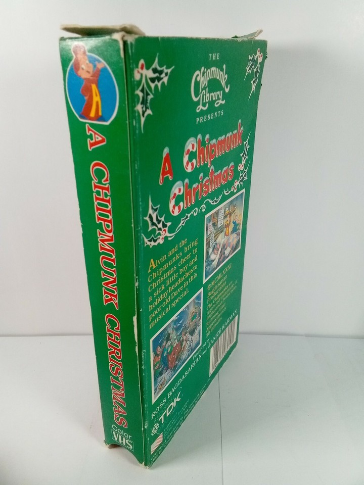 The Chipmunk Library A Chipmunk Christmas VHS RARE HTF | eBay