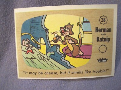 1960 CASPER THE GHOST HERMAN & KATNIP CARD #28 VERY GOOD SEE PICTURES ...