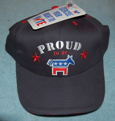 Proud To Be Democrat Embroidered Cap, New | eBay