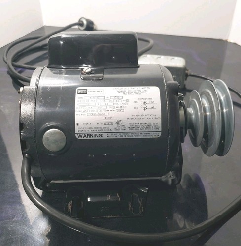 Sears Craftsman Capacitor Start AC Motor & Pulley Lathe Band Saw Drill ...