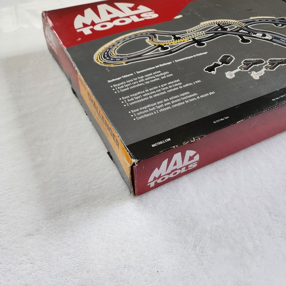 Mac Tools Challenger Electric Slot Car Race Track 2019 w/ Cars TESTED ...