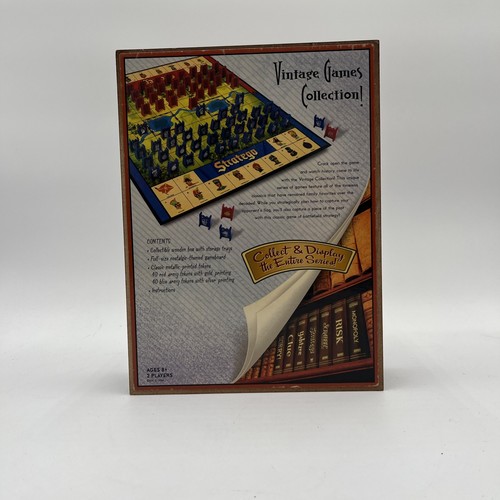 Vintage Game Collection Stratego Board MB Games Hasbro Wooden Box 2009 ...