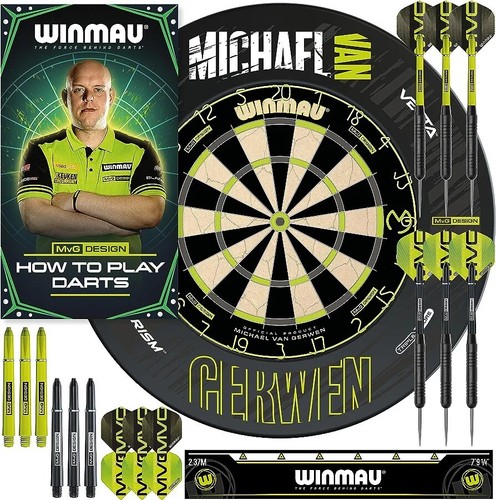 Mvg Michael Van Gerwen Dartboard Full Setup Surround Darts Oche Line ...